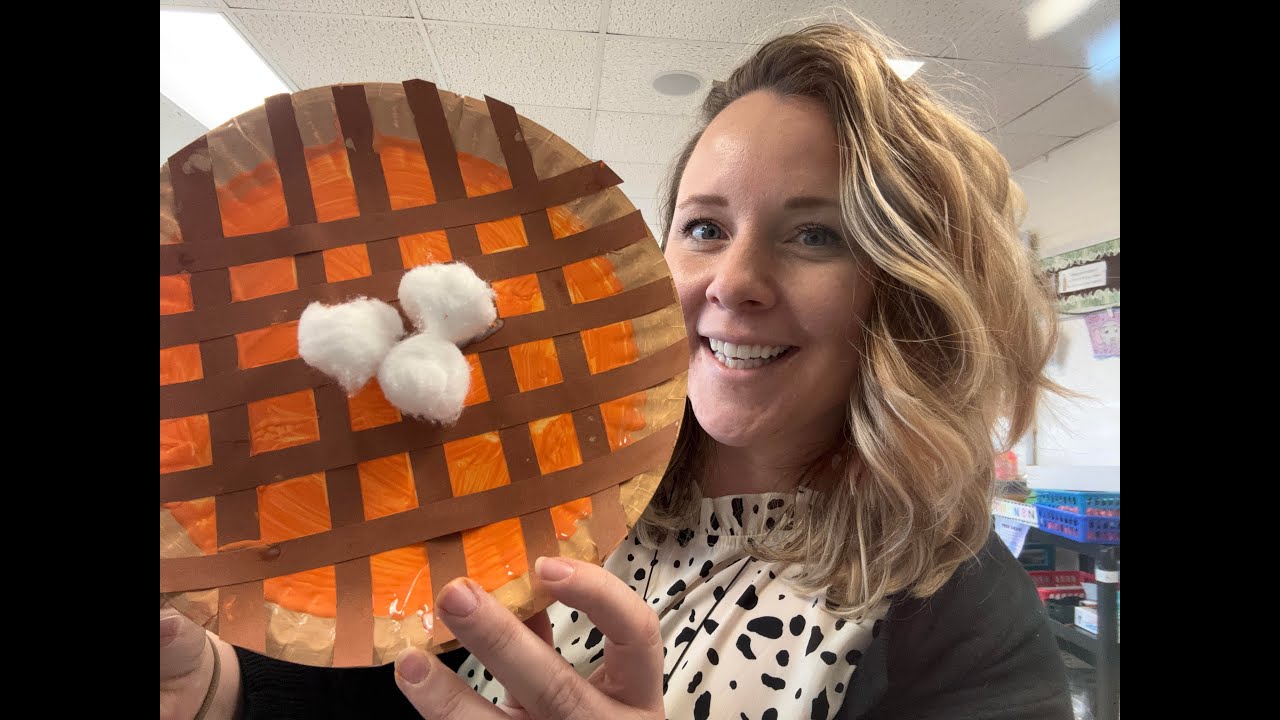 How to Make Pumpkin Pie for Kids - Thanksgiving Art Project - YouTube