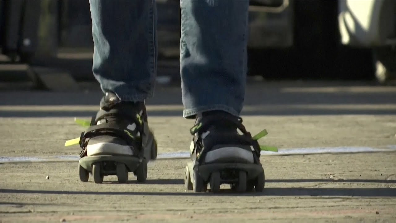 AI-Powered Roller Skates Boost Indoor Walking Speeds - YouTube