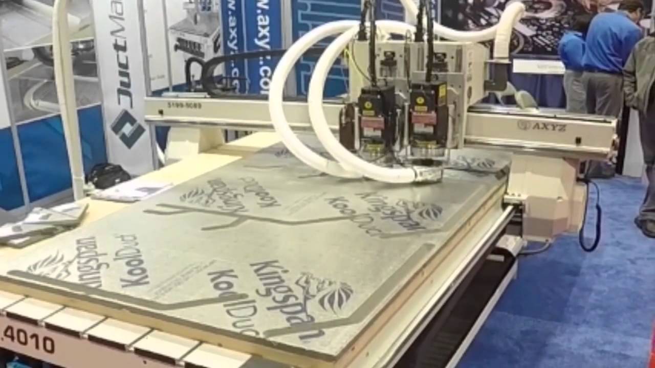 AXYZ Cutting KoolDuct at AHR Chicago - YouTube