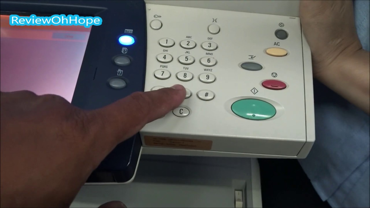 วิธีตั้งค่า USER ID Fuji Xerox WorkCentre 7435 - YouTube