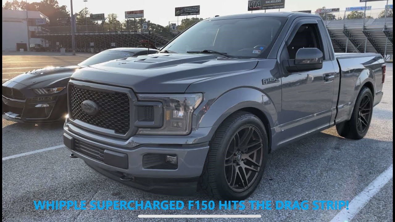 WHIPPLE SUPERCHARGED F-150 HITS THE DRAG STRIP! - YouTube