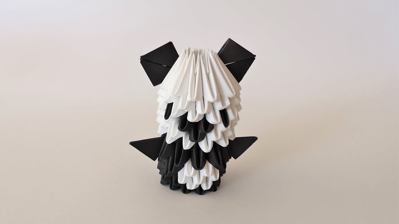 PANDA - Origami 3D Tutoriel - YouTube