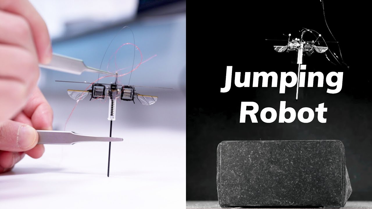 MIT Builds Tiny Hopping Robot to Navigate Challenging Terrains - YouTube
