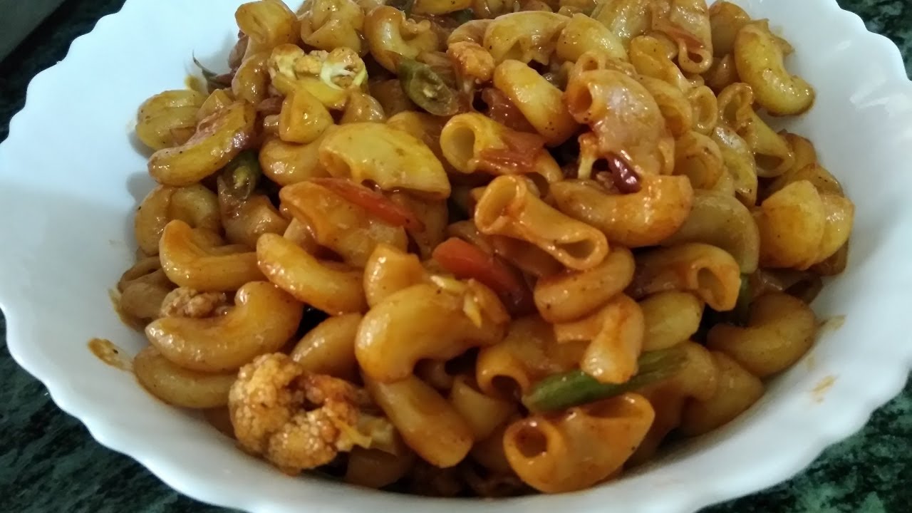 vegetable macaroni recipe - YouTube