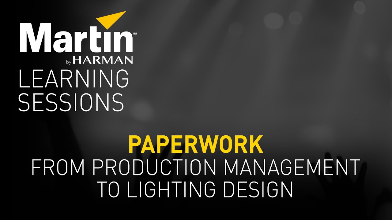 Paperwork from Production Management to Lighting Design with Jenny Bass ...