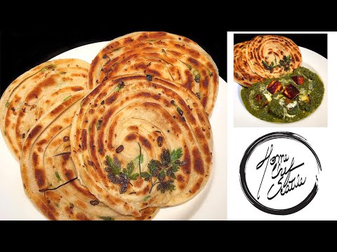 Flaky Scallion and Garlic Flat Bread \