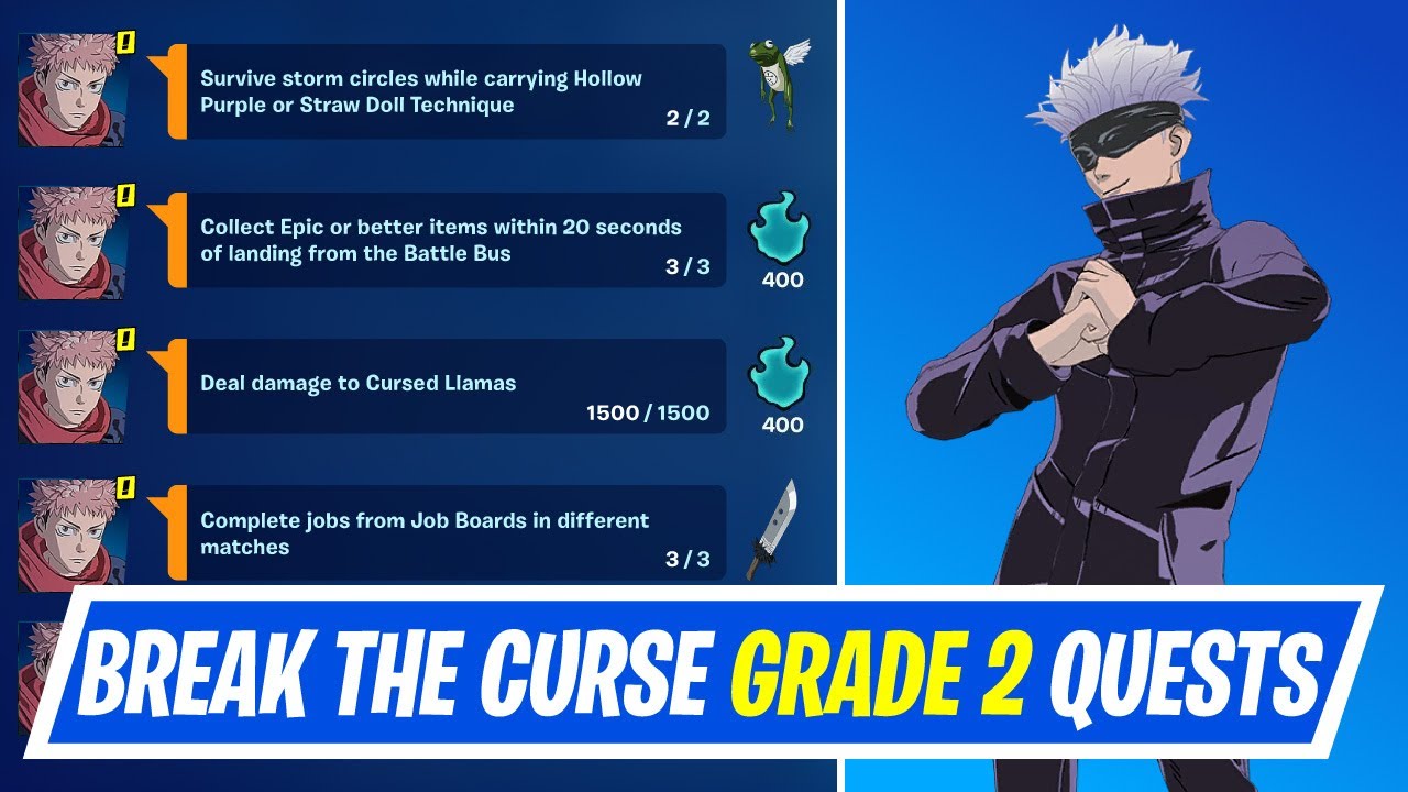 Fortnite Complete Break the Curse! Grade 2 Quests - How to EASILY ...