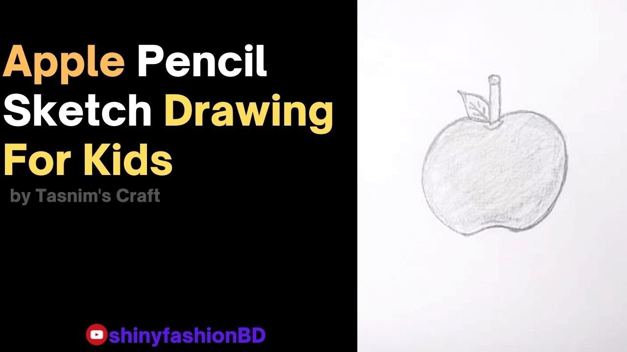 Apple Pencil Sketch Drawing | | How to Apple Pencil Sketch Drawing step ...