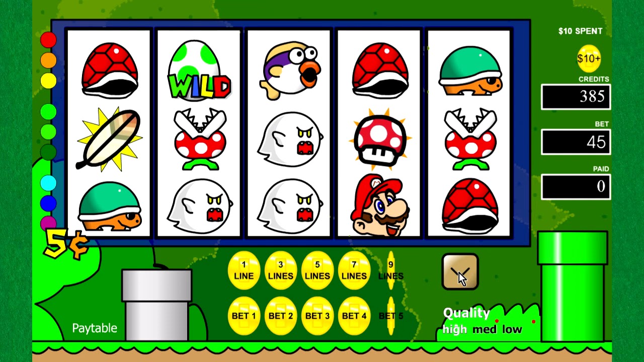 Super Mario World Slots bonus mode - YouTube
