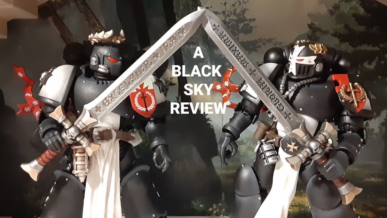 Joytoy Warhammer 40k Black Templars Emperor's Champion's Black Swords ...