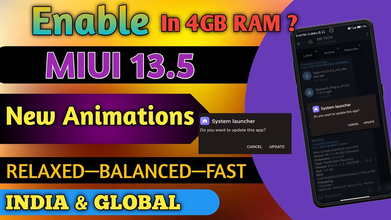 ENABLE APP CLOSING ICON ANIMATION | MIUI 13 NEW SYSTEM LAUNCHER | NEW ...