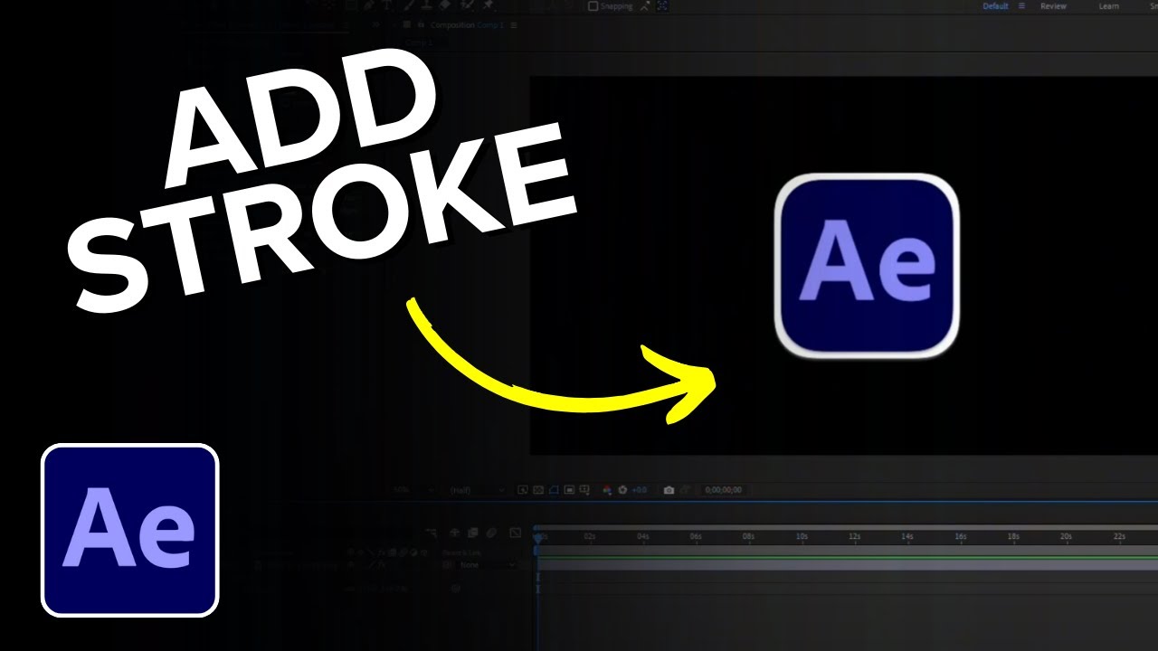 How to Add Stroke in After Effects - YouTube