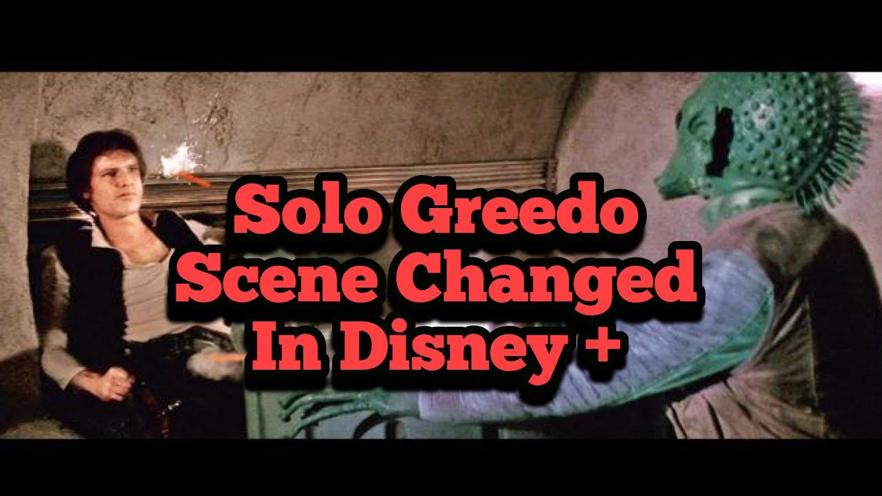 A New Hope: Solo and Greedo Scene Changed in Disney Plus - YouTube