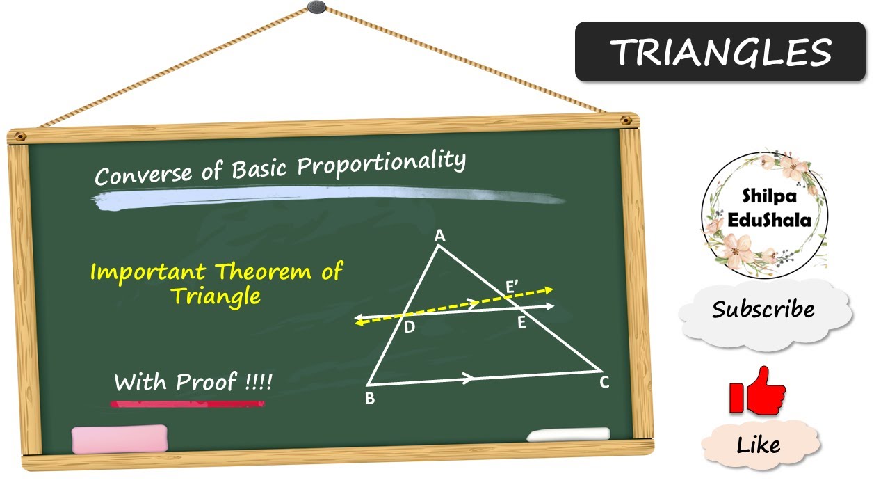 Converse of BPT class 10 | Important theorem #cbseboard #ncert # ...