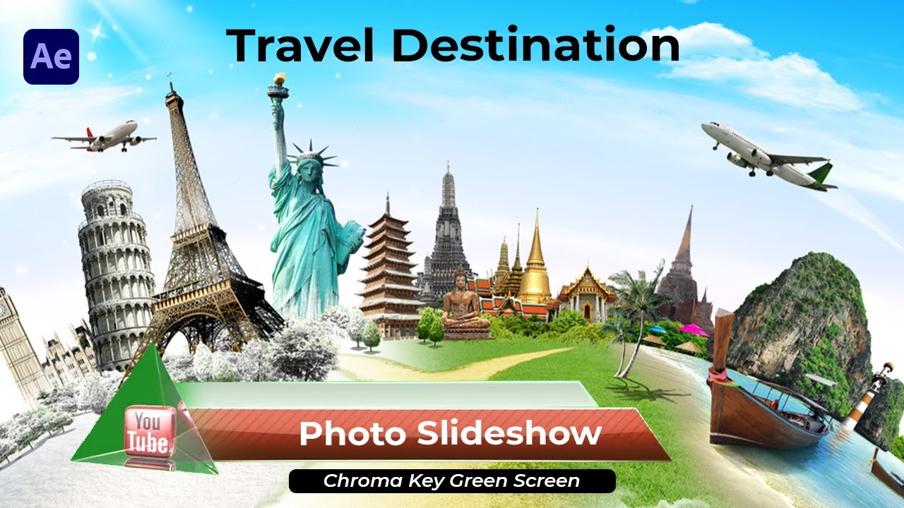 Travel, Travel Destination, Photo Slideshow, Chroma Key Green Screen ...