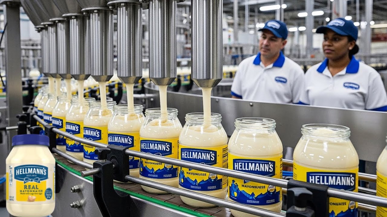 How Mayonnaise Is Made in a Factory | Complete Production Process - YouTube