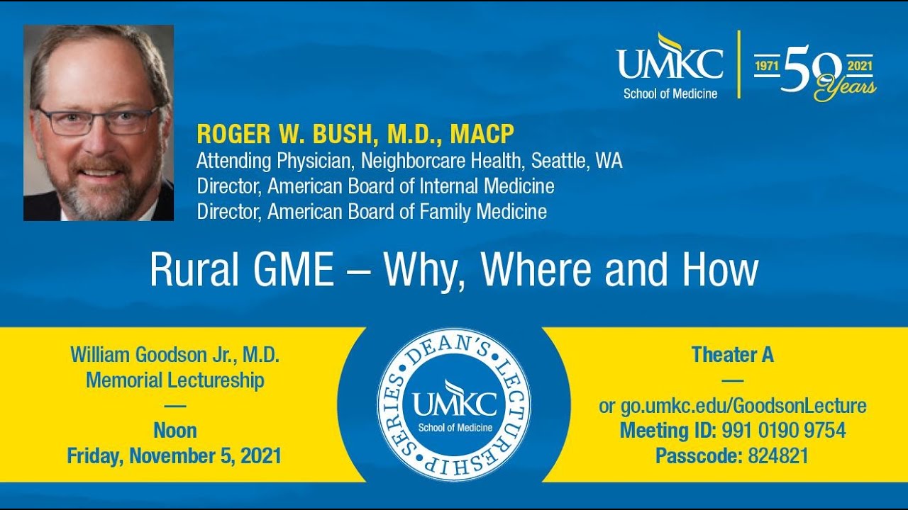 2021 William Goodson, Jr., M.D. Memorial Lecture - YouTube