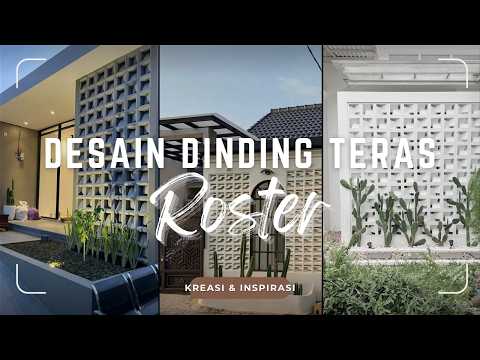 TRENDING! 15 DESAIN DINDING TERAS ROSTER | Motif Roster Fasad Eksterior Teras SEJUK & AESTHETIC!