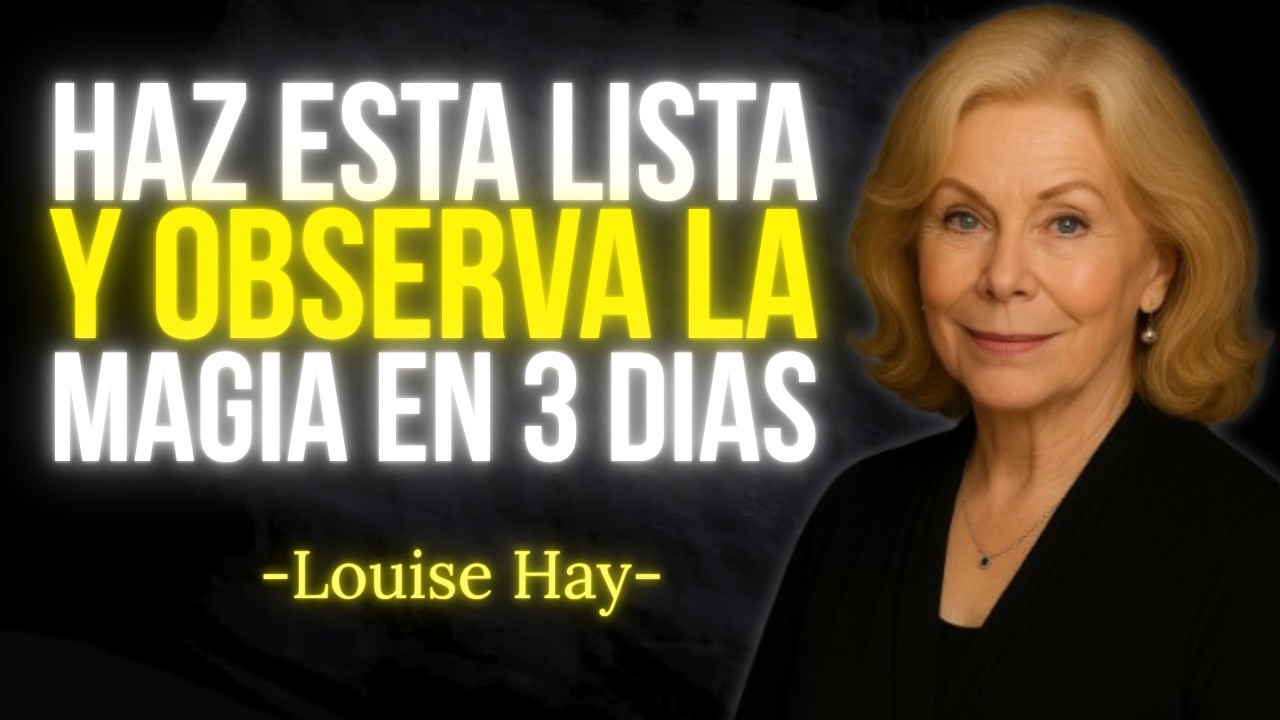 ESCRIBE esta LISTA y el ÉXITO te buscará en 3 días - Louise Hay - YouTube