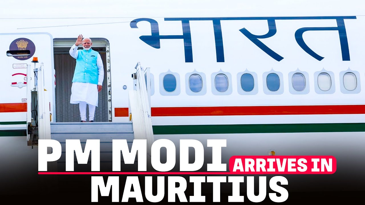 LIVE: Prime Minister Narendra Modi arrives in Mauritius | 57th National ...