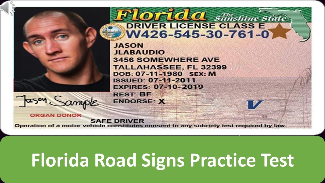 Florida Road Signs Practice Test - YouTube