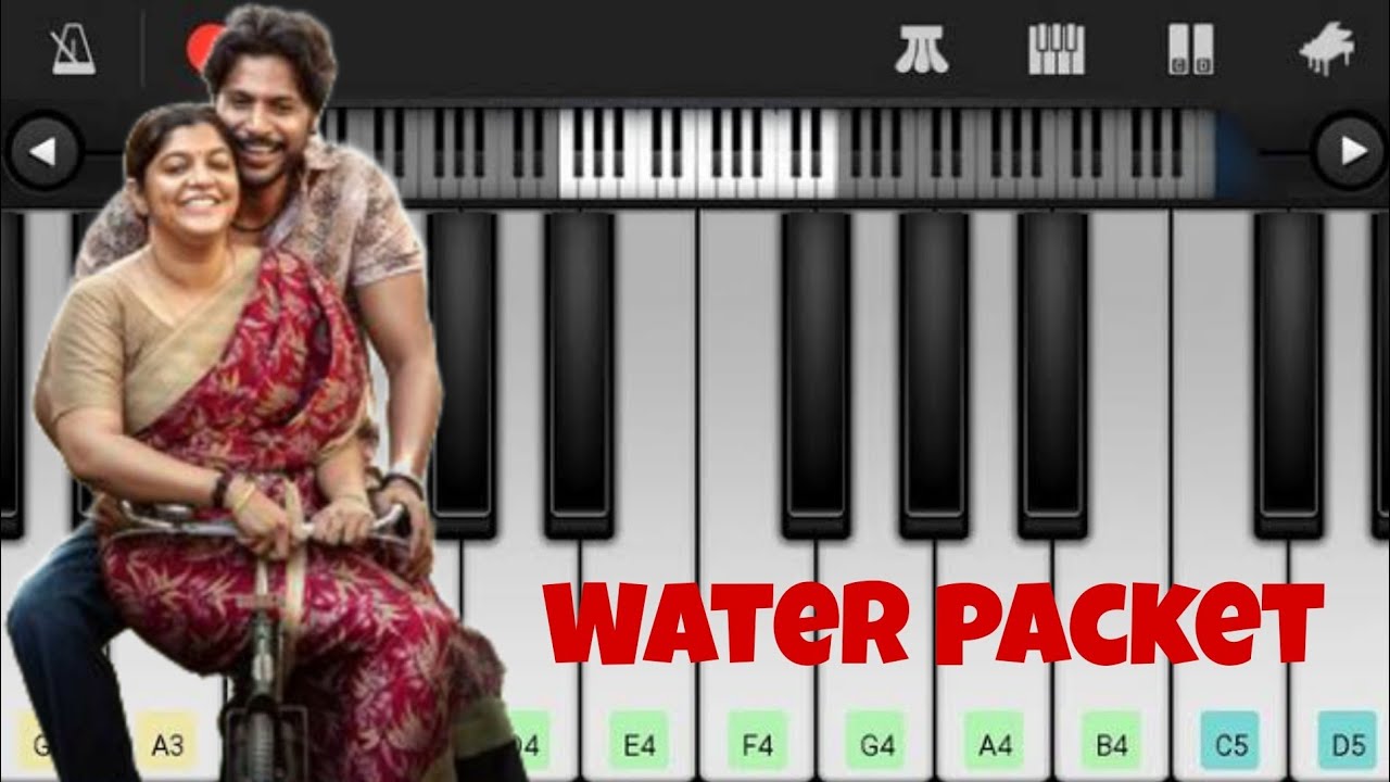 Water Packet Song | Raayan | Easy Piano Tutorial - YouTube