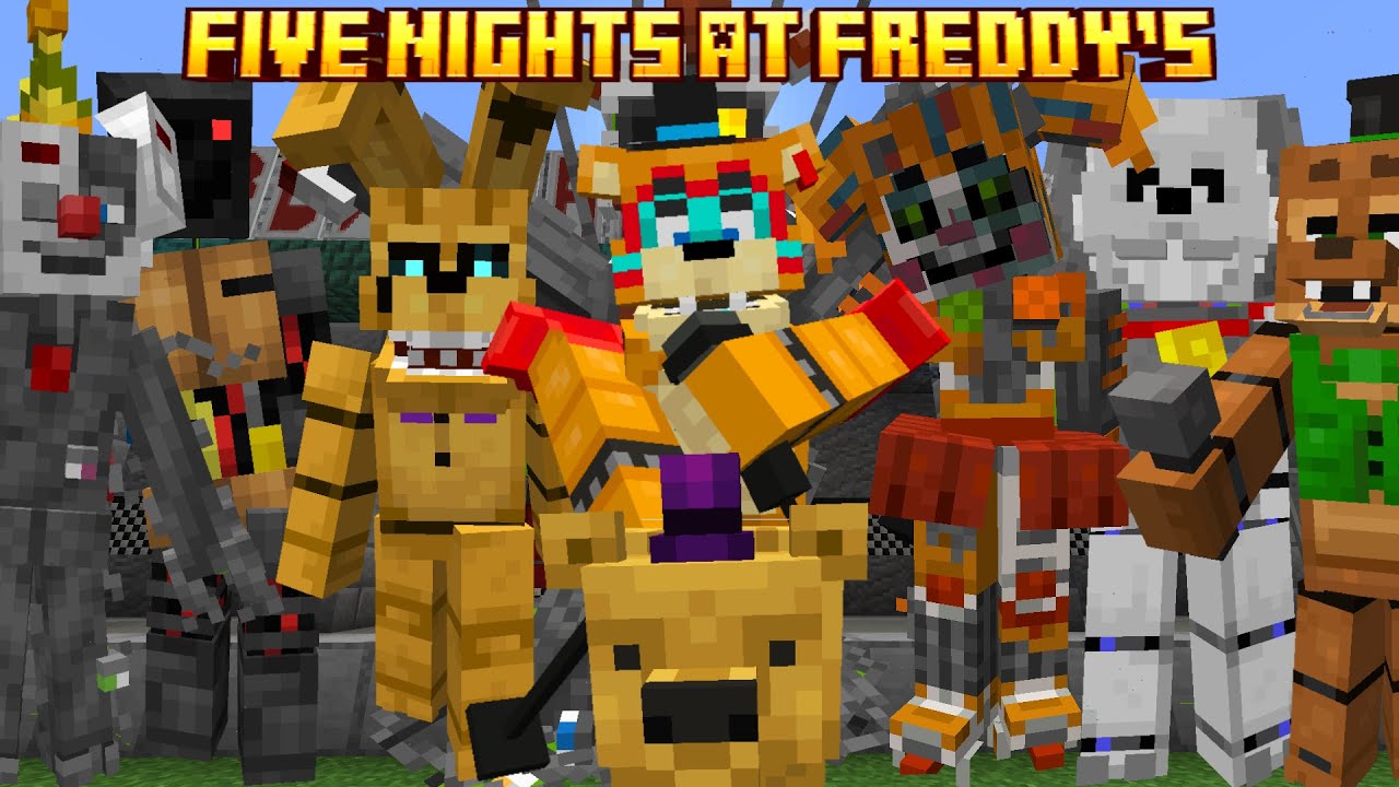 THIS MINECRAFT FNAF MOD GOT A HUGE UPDATE! (Fnaf Management Wanted Mod ...