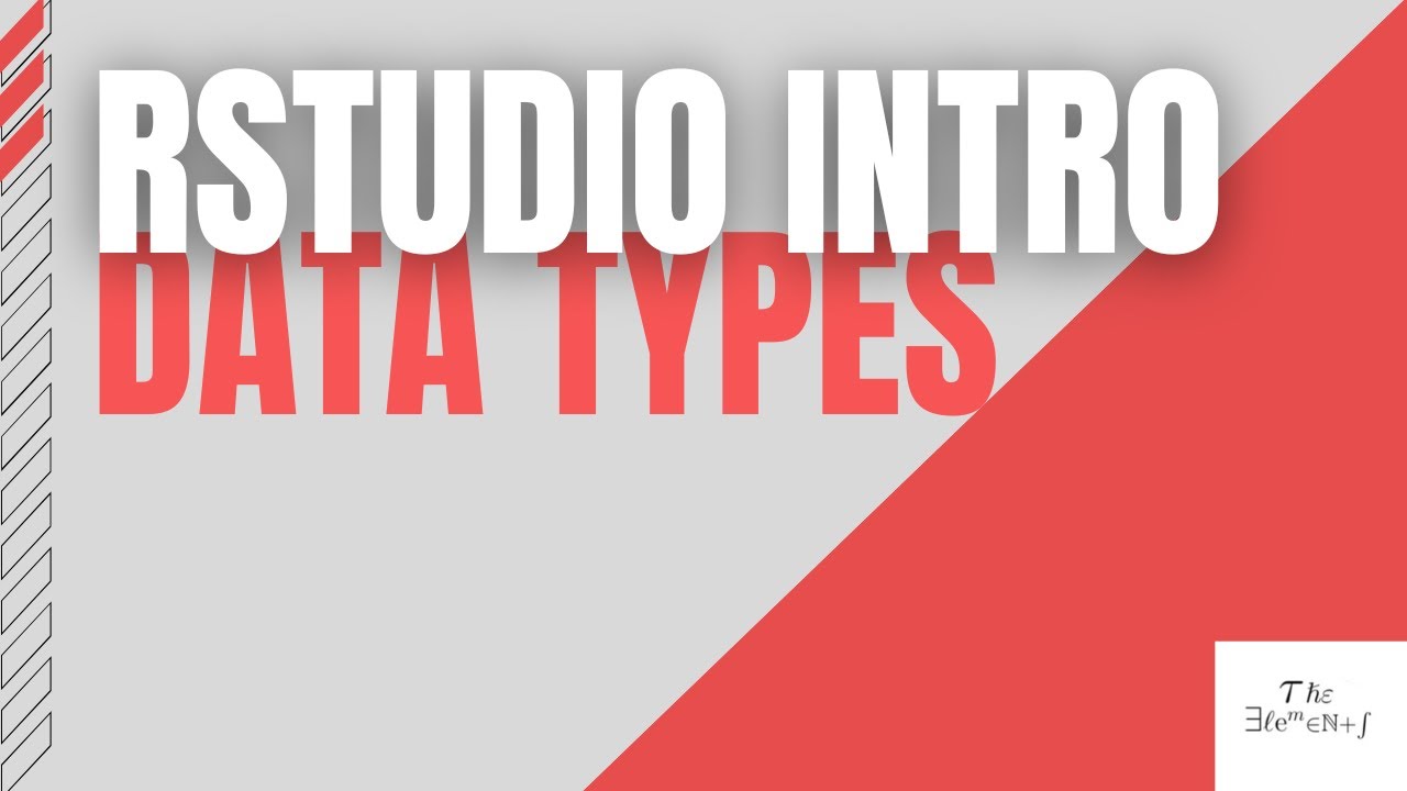 RStudio: Orientation & Data Types 1 - YouTube