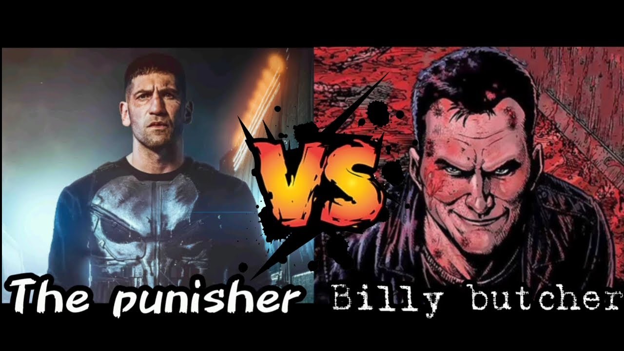 The punisher (John bernthal) vs Billy Butcher (cómics de the boys) para ...