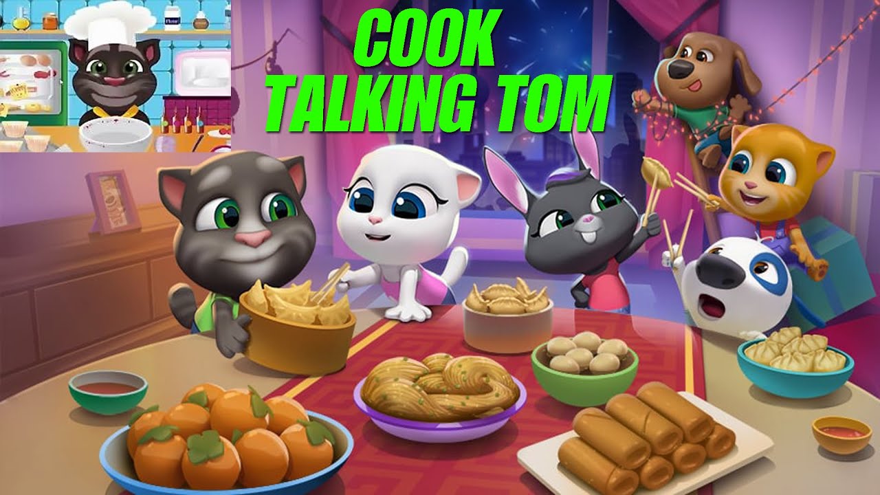 TALKING TOM AND HIS FRIENDS THE COOK TALKING TOM - YouTube