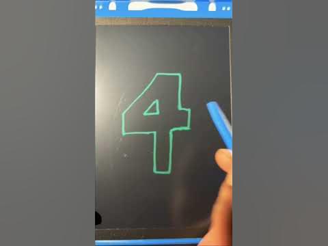 How to draw number 4 in 3d #shorts #trending #simplestrokes #tutorial ...