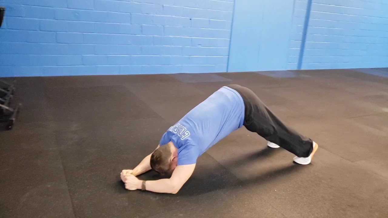 Elbow Plank Scap Push Up To Dolphin - YouTube