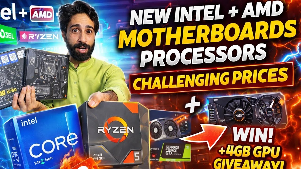 New Motherboards And Processors Prices In Pakistan 2026 | Amd And Intel ...