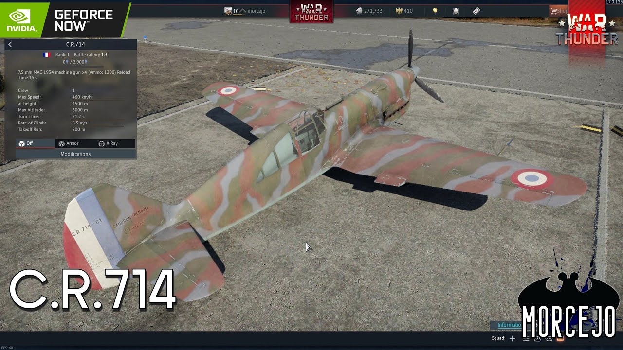 C.R.714 - #WarThunder #FFAF #testflight - YouTube