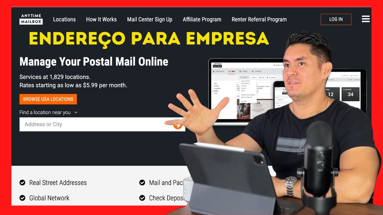 🔴Como obter um ENDEREÇO POSTAL nos EUA 🇺🇸 Passo a passo para FIRMA LLC ...