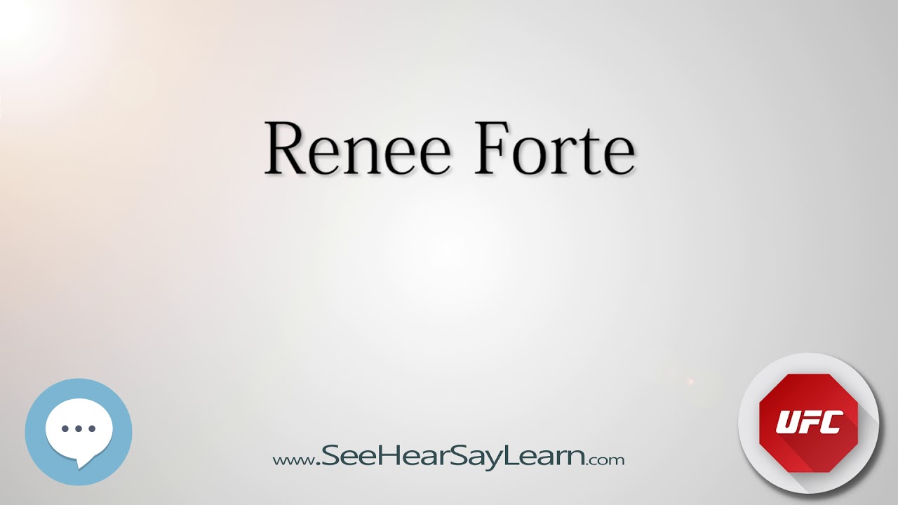 Renee Forte UFC Fighter s Nicknames 🔊 - YouTube