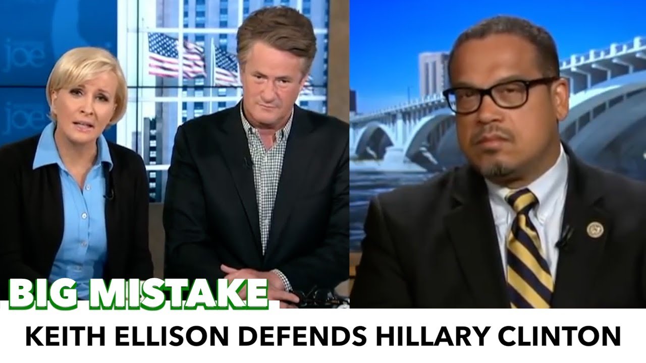 Keith Ellison Defends Hillary Clinton On Morning Joe - YouTube