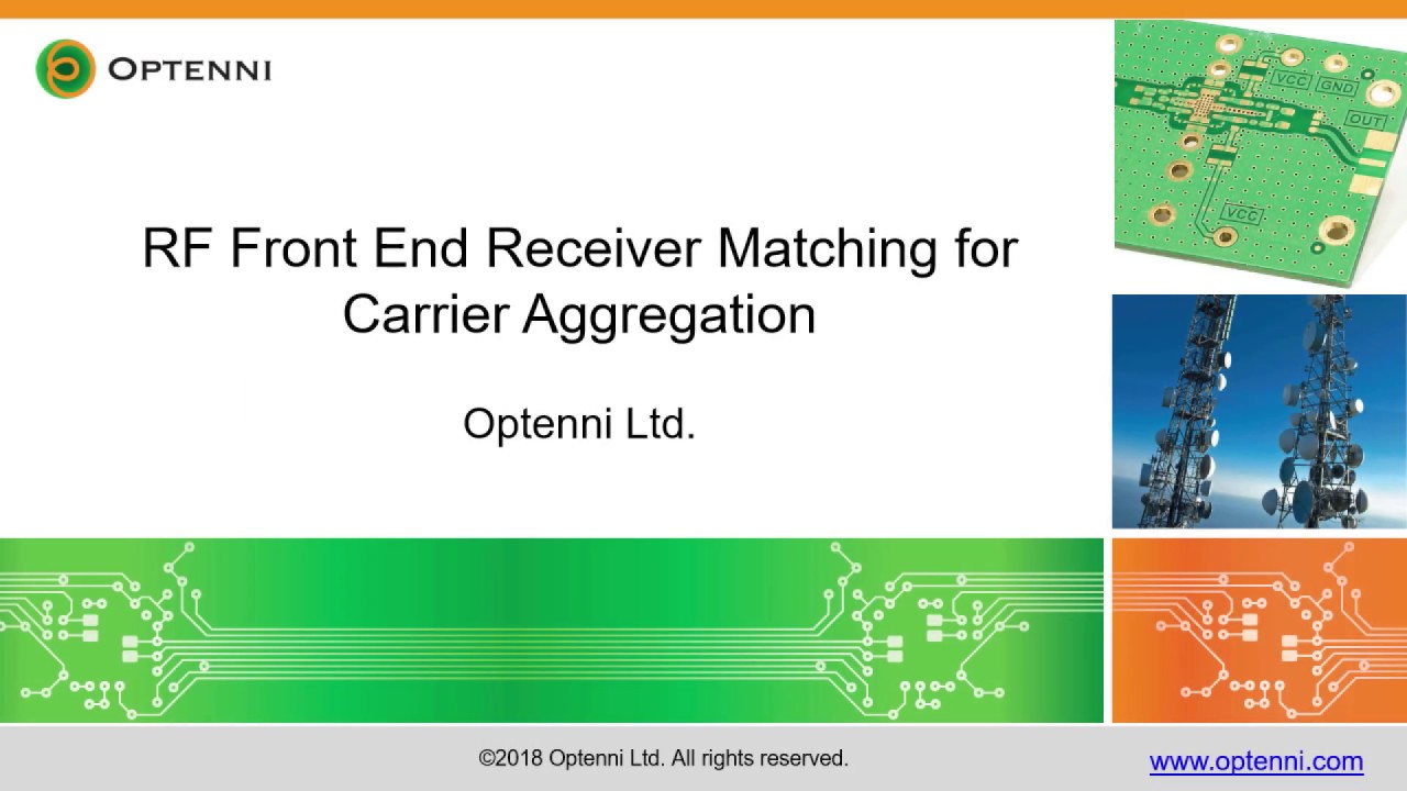 AWR Connected: Optenni Lab's Front-End Receiver Matching - YouTube