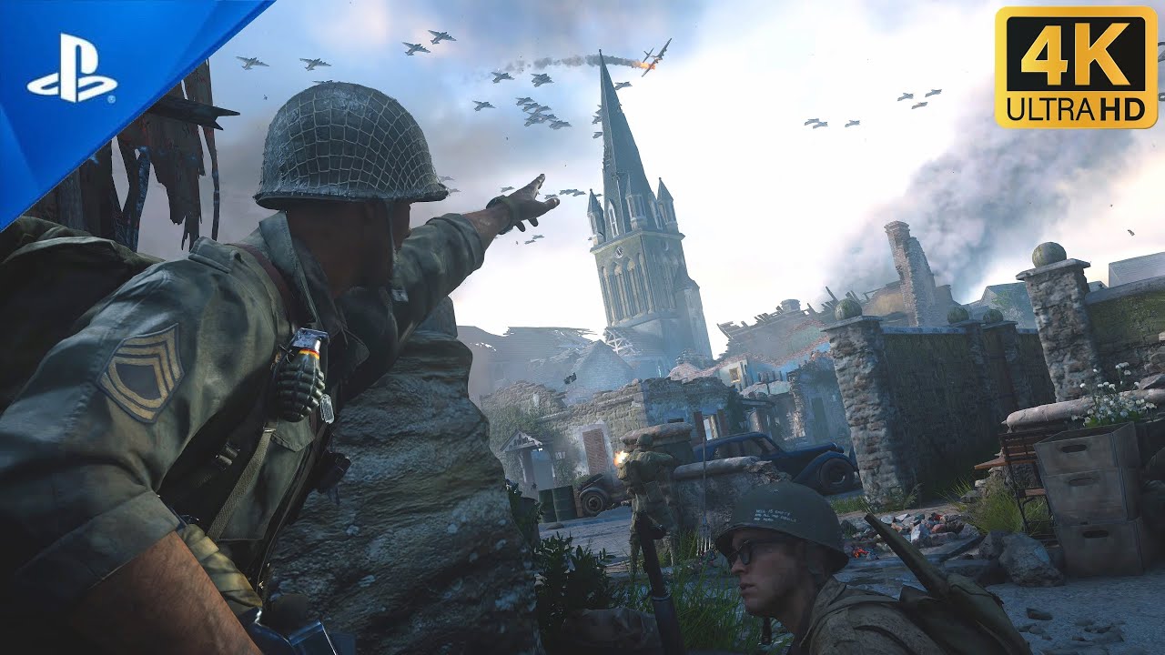 Stronghold 1944 Marigny, France | Call of Duty: WWII Gameplay (PS5) 4K ...