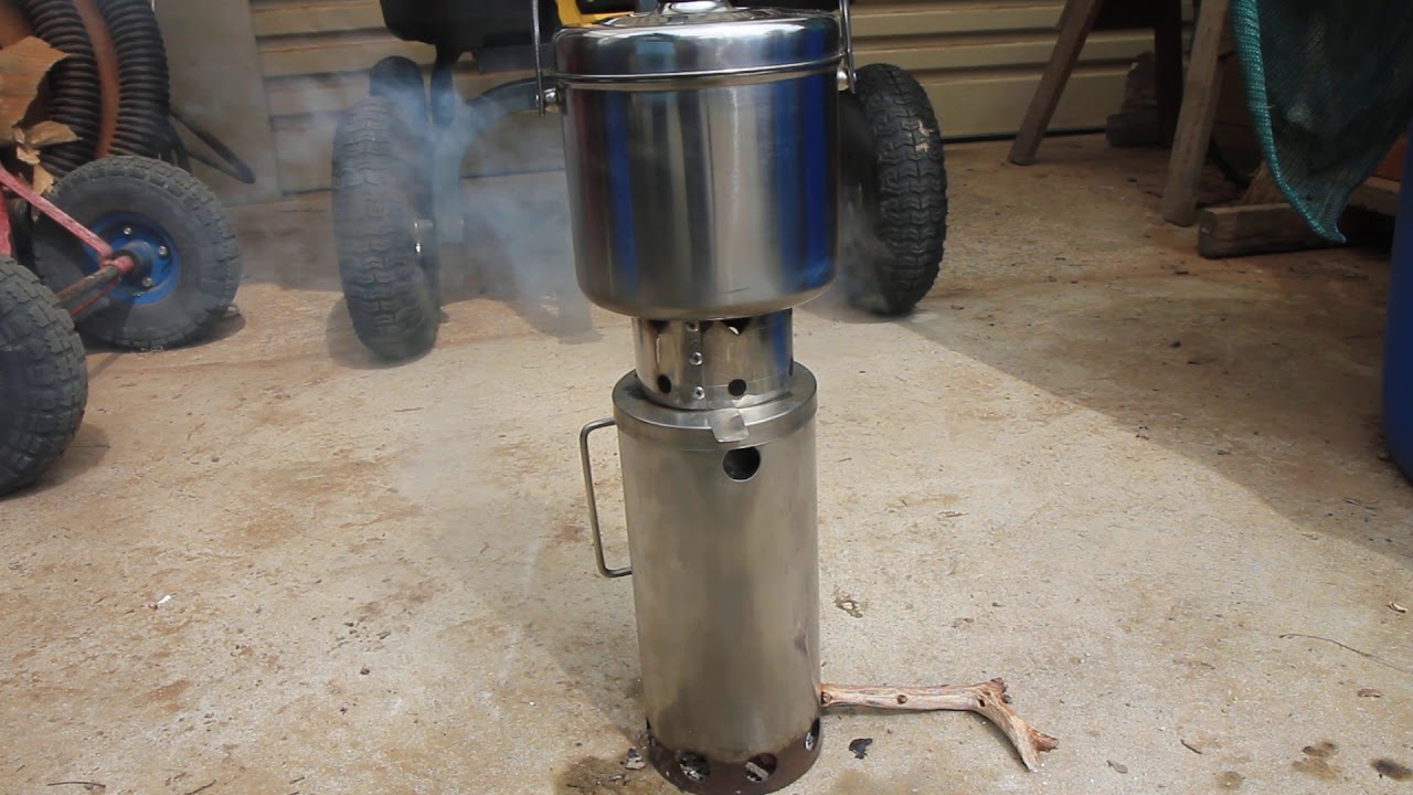 Eco billy /volcano kettle boiling - YouTube