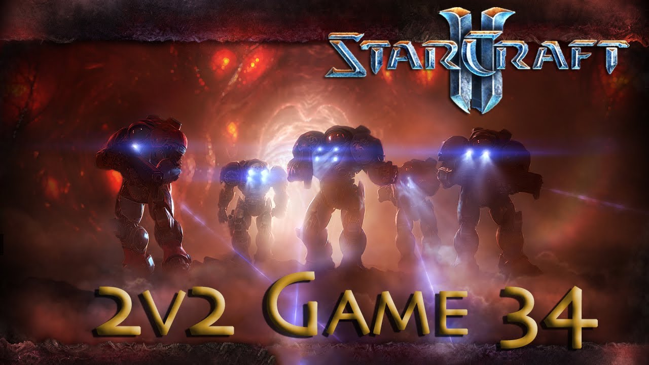 Starcraft 2 HotS - Terran Marauder Rush - Game 34 - 2v2 - YouTube