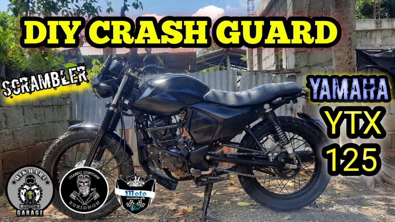 DIY CRASH GUARD| Yamaha ytx125 - YouTube