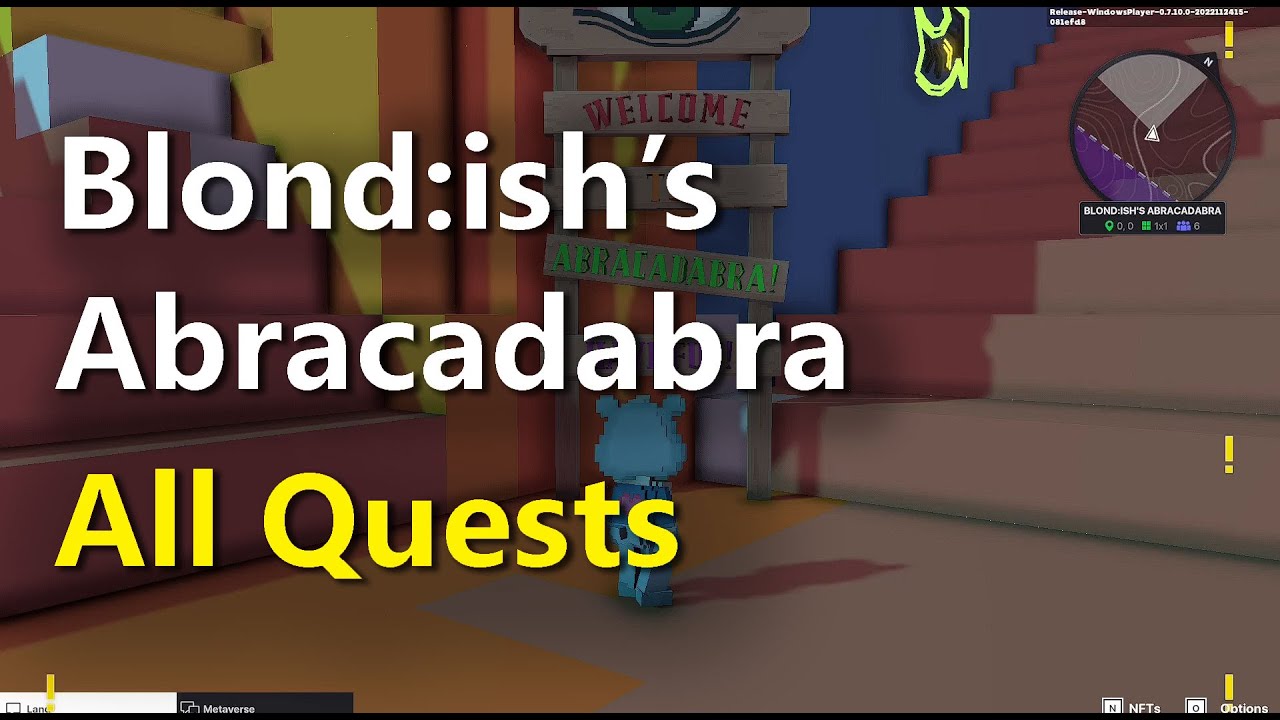 Blond:ish's Abracadabra, All Quests - The Sandbox - YouTube