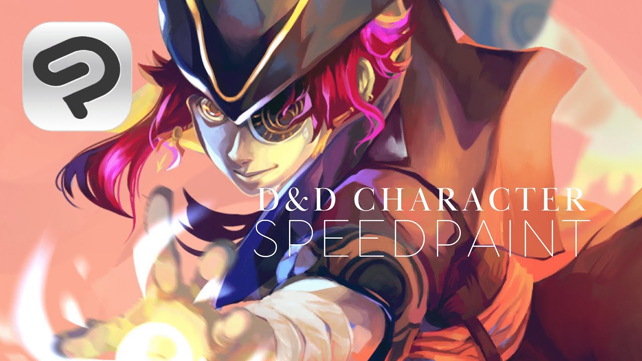 Celestial Pirate | DND Character Commission Art Speedpaint - YouTube