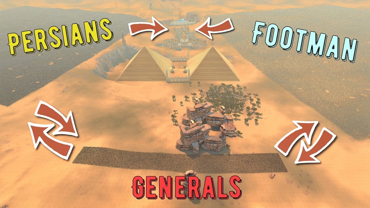 Battle At Pyramids: Roman Generals vs Persians vs Footmen - UEBS 2 ...
