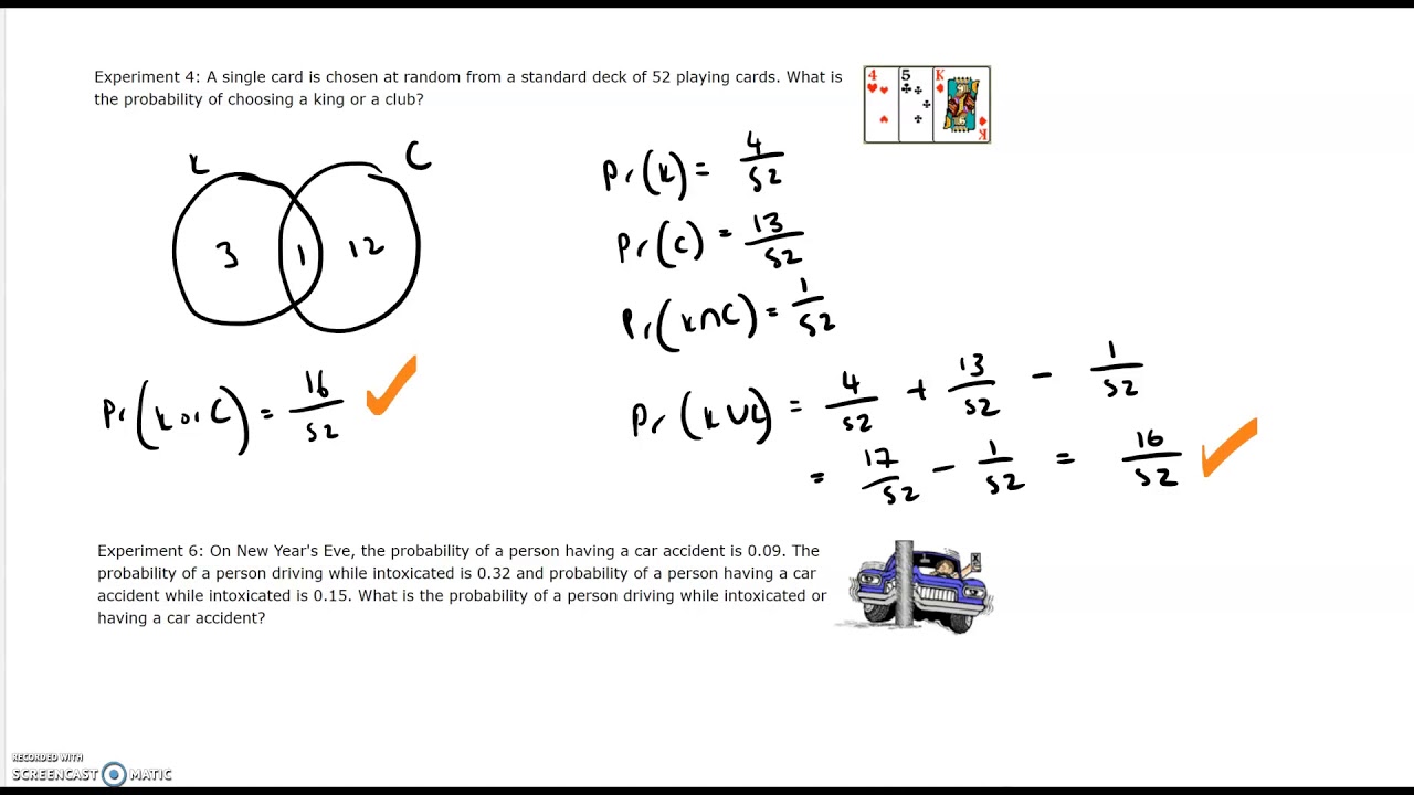 Addition rule for mutually exclusive events - YouTube