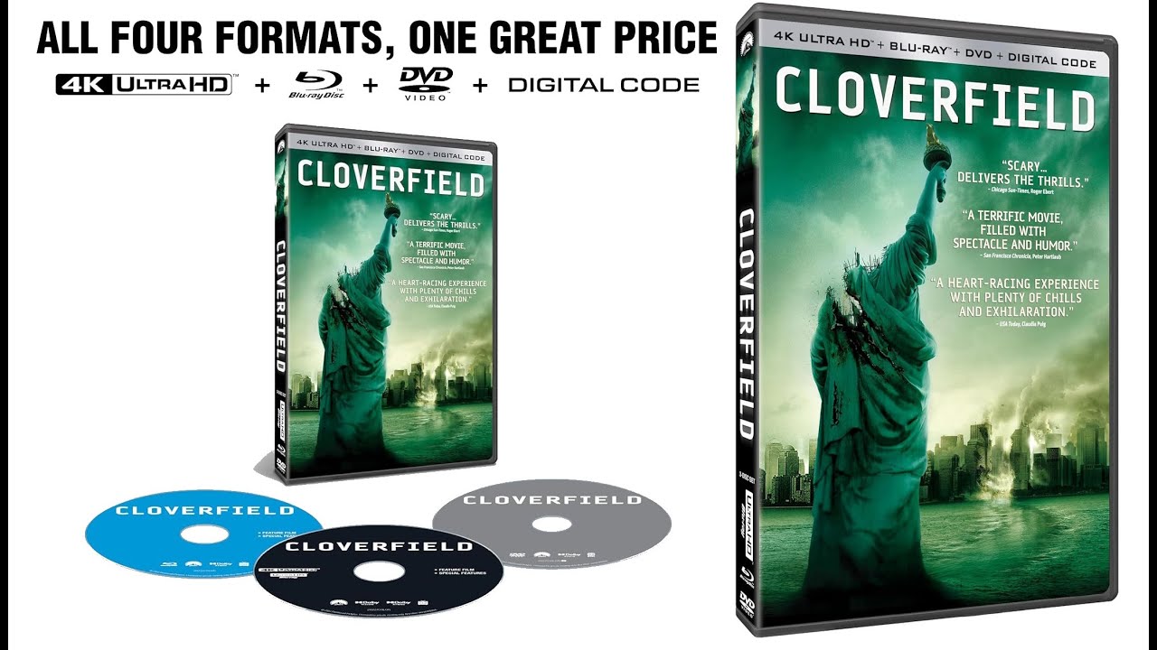 Cloverfield [4K UHD + Blu-ray + DVD + Digital] Directed by Matt Reeves ...