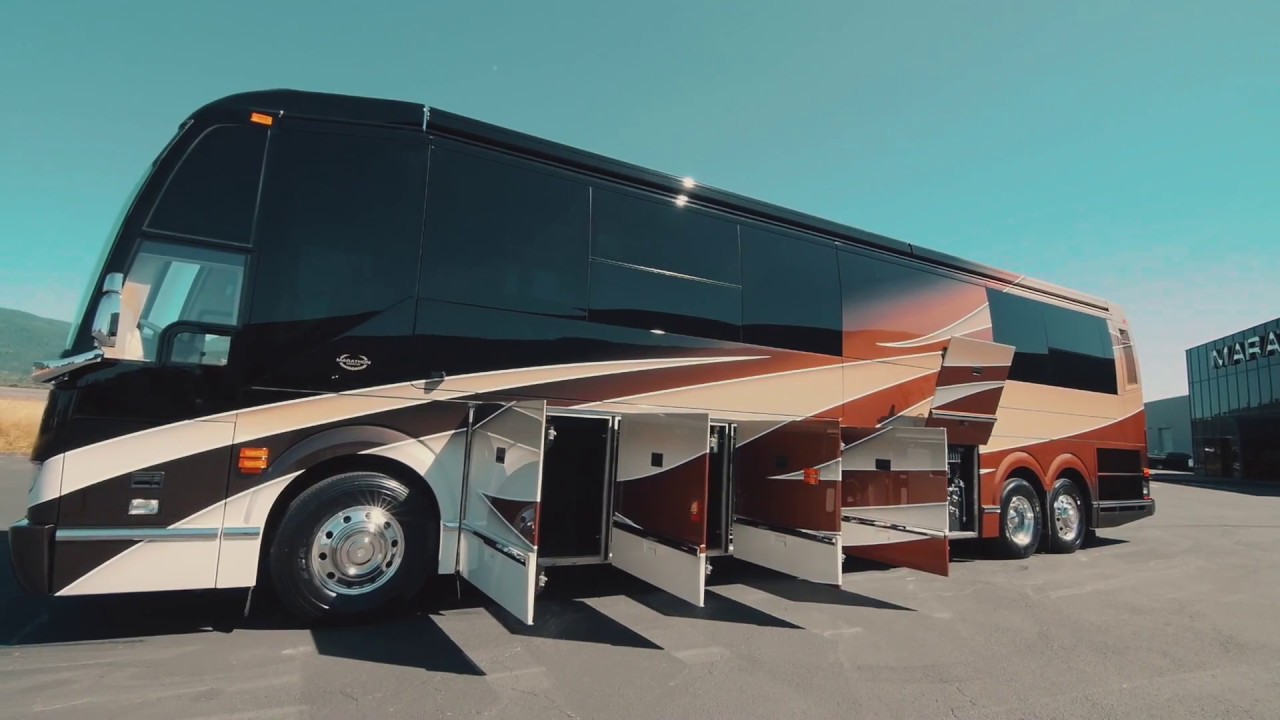 Transitional-Style Comfort in a Luxury Motorhome: Marathon Show Coach ...