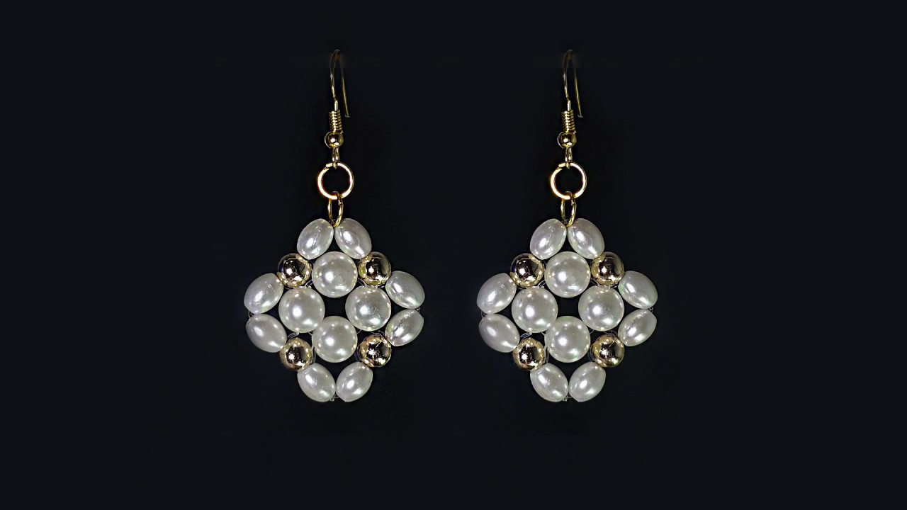 Pearl Earrings Tutorial Quick And Easy Fashion Jewellery - YouTube
