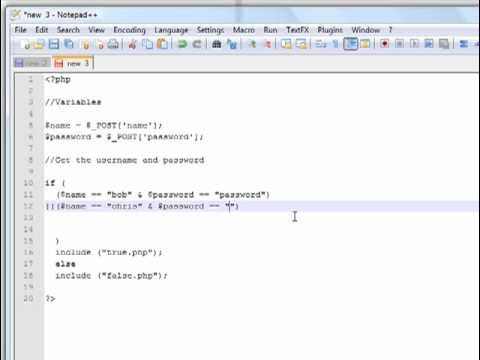 Tutorial - Simple PHP Login Tutorial - YouTube